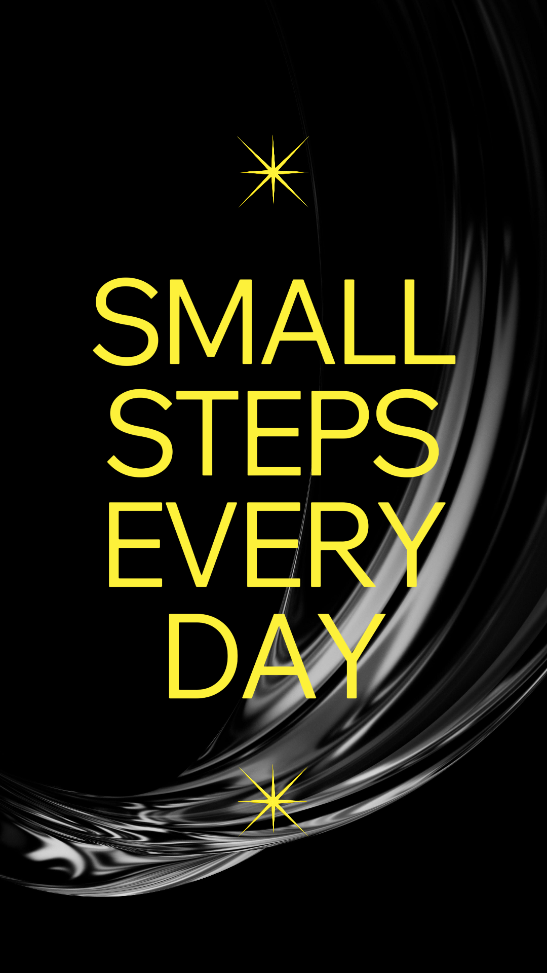 White Text Black Background - Pippit